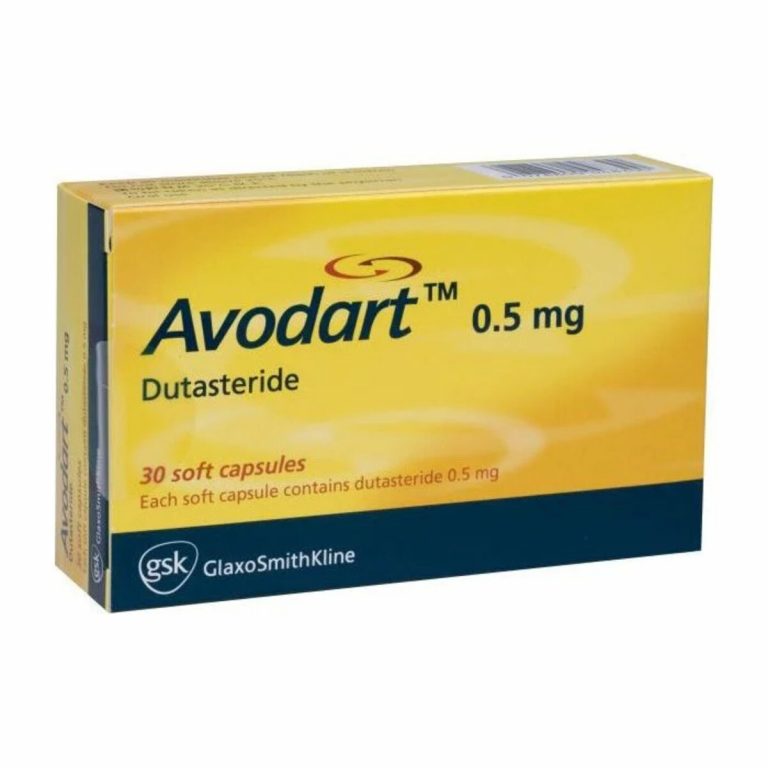 Avodart 0.5mg Capsules - Dutasteride, 30 Capsules - Asset Pharmacy