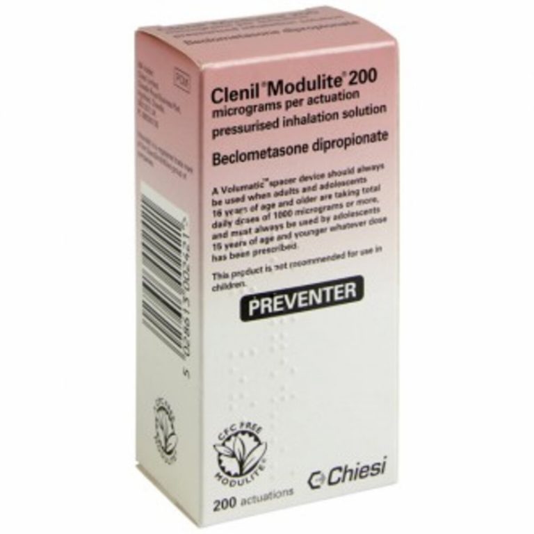 Clenil Modulite 200mcg Inhaler, 200 Doses - Asset Pharmacy