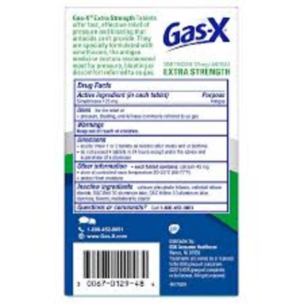 Gas-X 125mg Simethicone Extra Strength, 10 Softgels - Asset Pharmacy