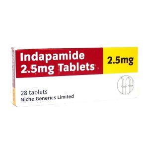 Indapamide 2.5mg Tablets, 28 Tablets - Asset Pharmacy