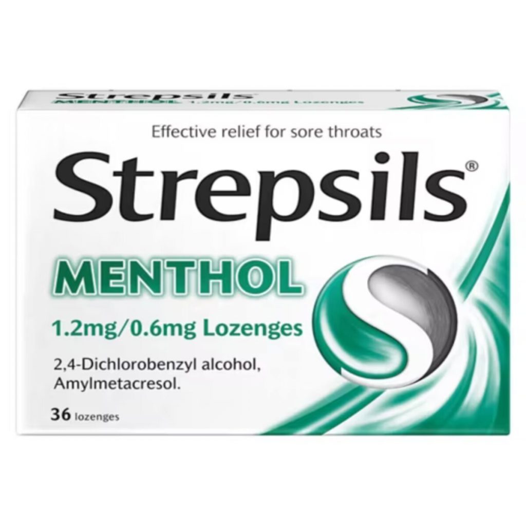 Strepsils Menthol Lozenges, 36 Lozenges - Asset Pharmacy