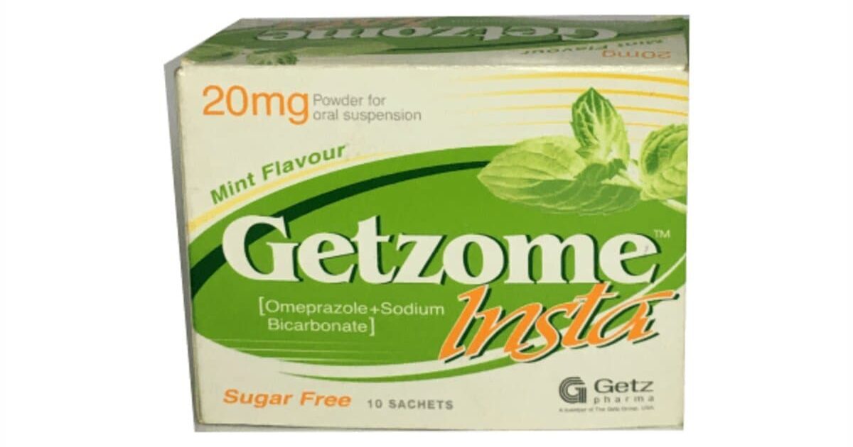 Getzome Insta 20mg Powder, 10 Sachets - Asset Pharmacy