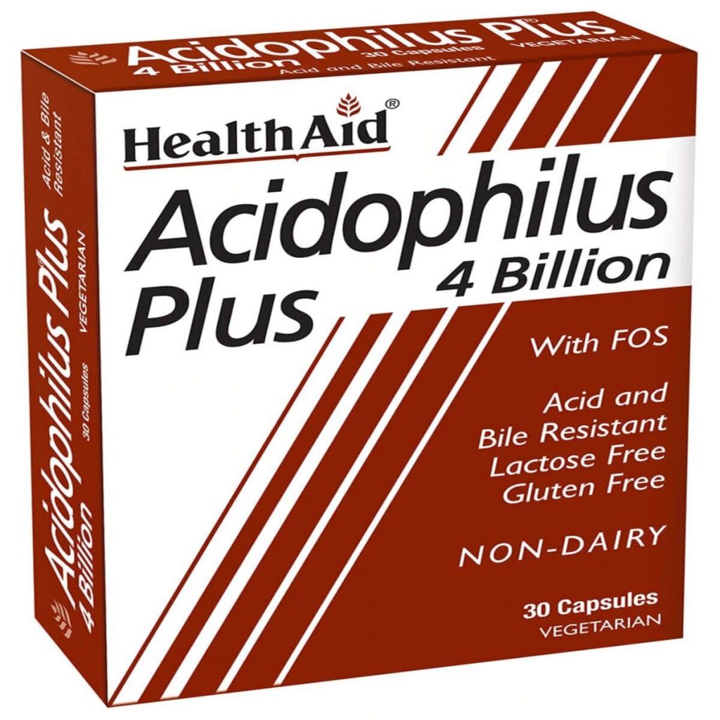 HealthAid Acidophilus Plus - 4 Billion, 30 Vegicaps - Asset Pharmacy