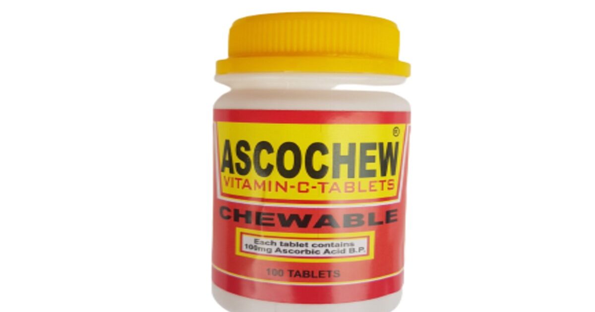 Ascochew Vitamin C 100mg Chewable Tablet, 100 - Asset Pharmacy