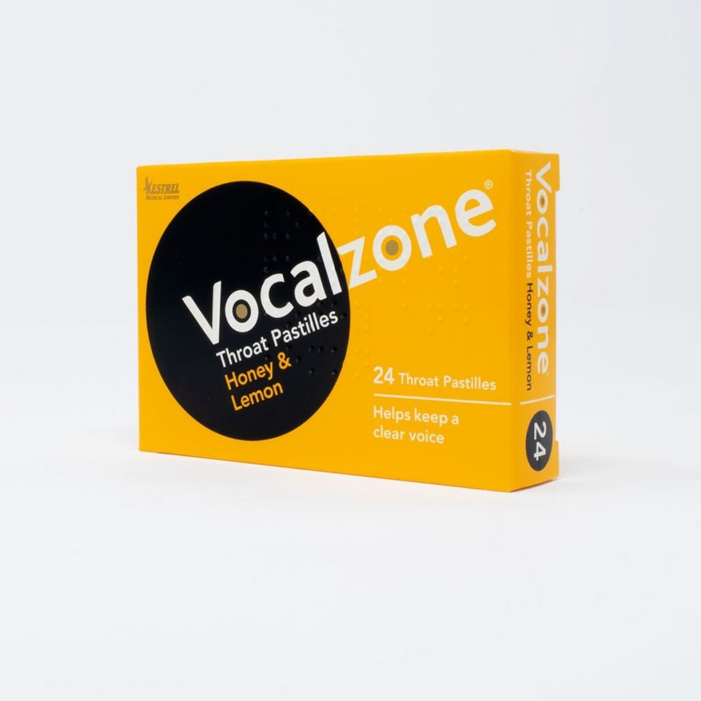 Vocalzone Throat Pastilles - Honey & Lemon, 24's - Asset Pharmacy