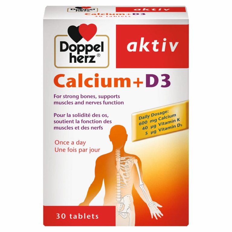 DoppelHerz Aktiv Calcium+D3 Tablets, 30 Tablets - Asset Pharmacy