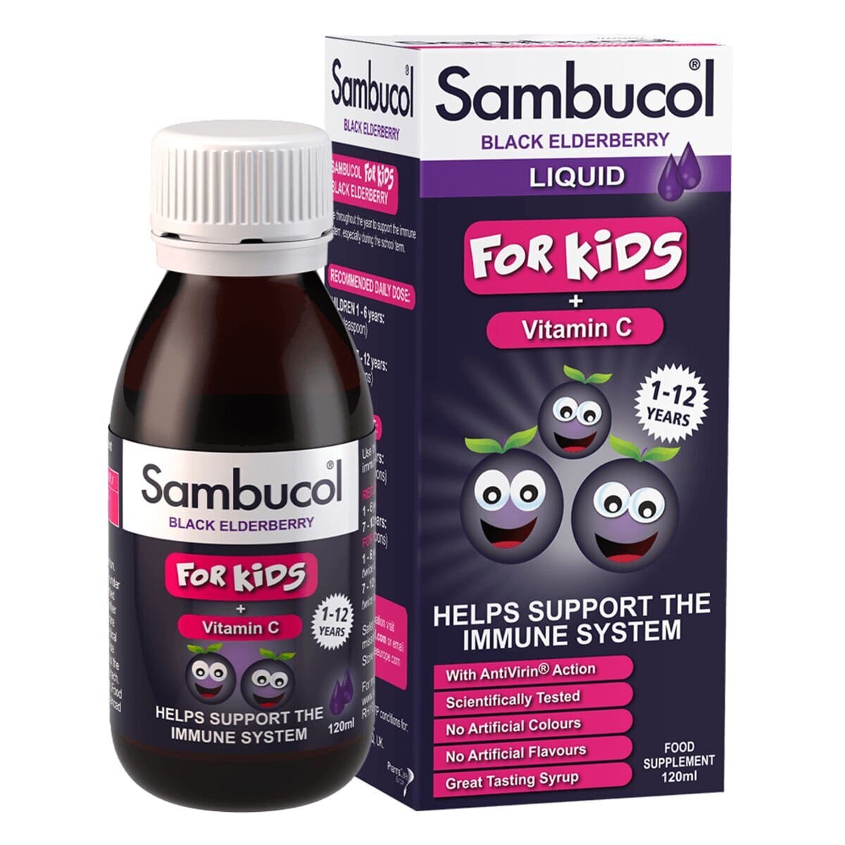Sambucol Liquid For Kids, 120ml - Asset Pharmacy