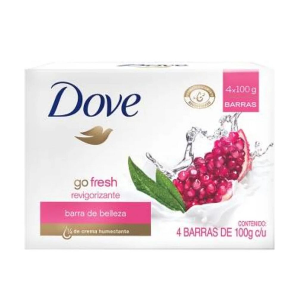 Dove Go Fresh Revigorizante Beauty Bar Soap, 4 X 100g - Asset Pharmacy