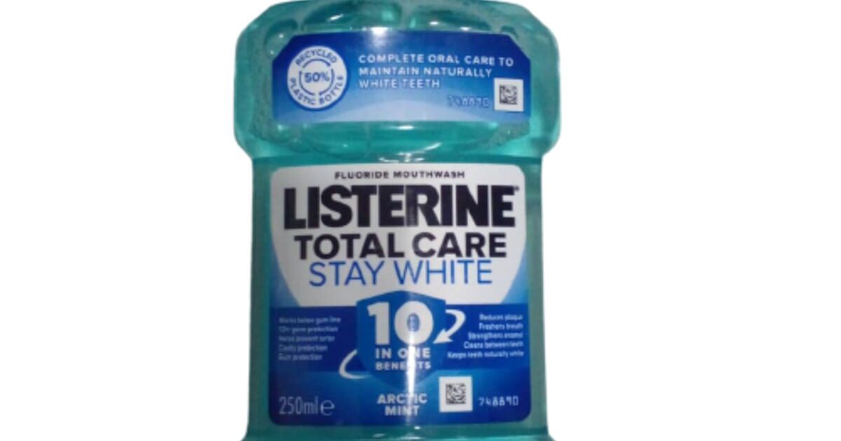 Listerine Total Care Stay White Mouthwash, 250ml - Asset Pharmacy